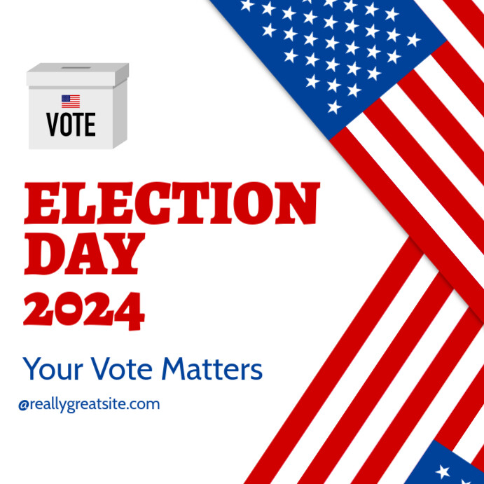 Copy of White Modern & Minimal Election Day Instagram Post | PosterMyWall