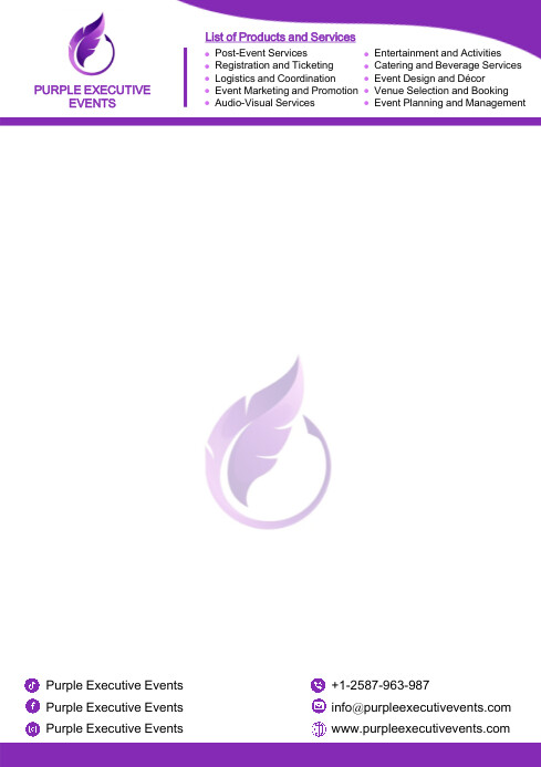 White Modern & Minimal Events Business Lette Template | PosterMyWall