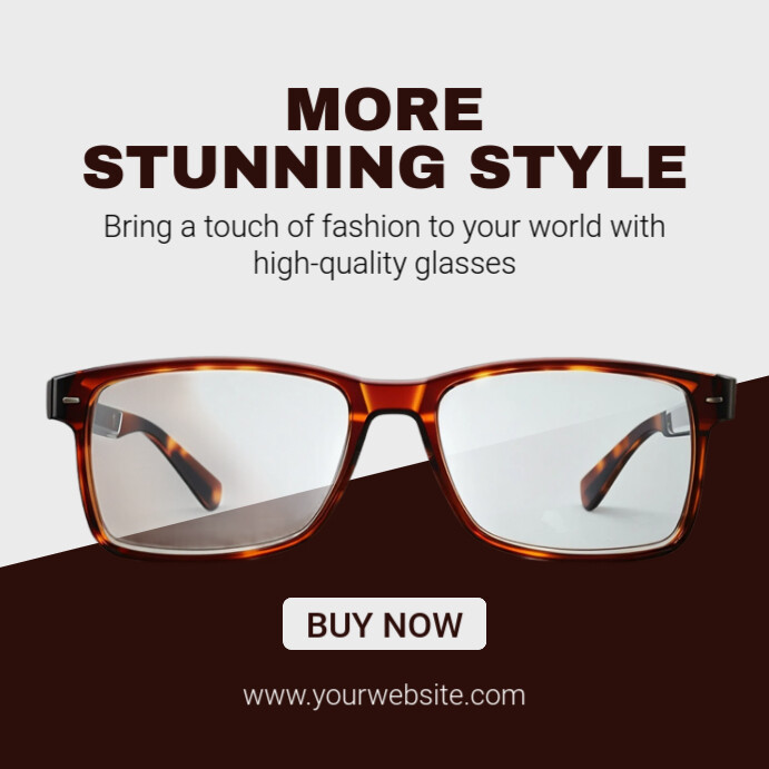 Copy of White Modern & Minimal Eyeglass Instagram Post | PosterMyWall