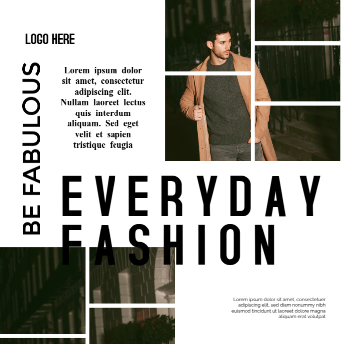White Modern & Minimal Fashion Advertisement Offer Discount Everyday ...
