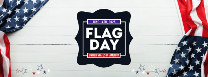 White Modern & Minimal Flag Day Foto Sampul Facebook Template ...