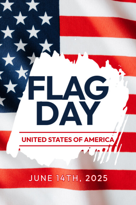 Copy of White Modern & Minimal Flag Day Poster | PosterMyWall