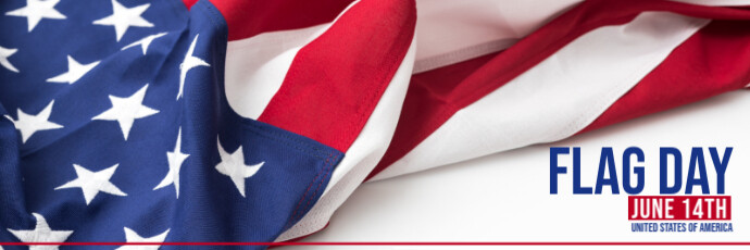 White Modern & Minimal Flag Day Tajuk Twitter Template | PosterMyWall