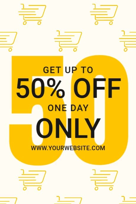 Copy of White Modern & Minimal Flash Sale Poster | PosterMyWall