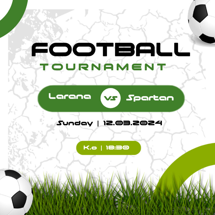 Copy of White Modern & Minimal Football Instagram Pos | PosterMyWall