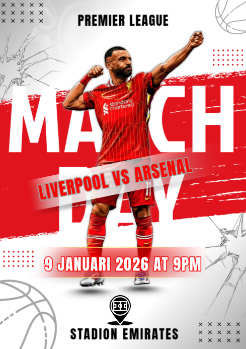 Copy of White Modern & Minimal Football Match Day Schedule A4 ...