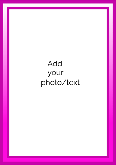 White Modern & Minimal Frame A4 Template | PosterMyWall