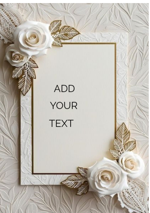 White Modern & Minimal Frame A4 Template | PosterMyWall