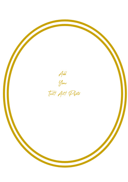 Copy of White Modern & Minimal Gold Frame A4 | PosterMyWall