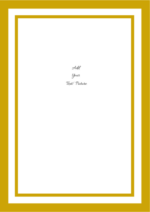 Copy of White Modern & Minimal Gold Frame A4 | PosterMyWall