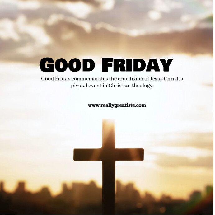 Copy of White Modern & Minimal Good Friday Instagram Post | PosterMyWall