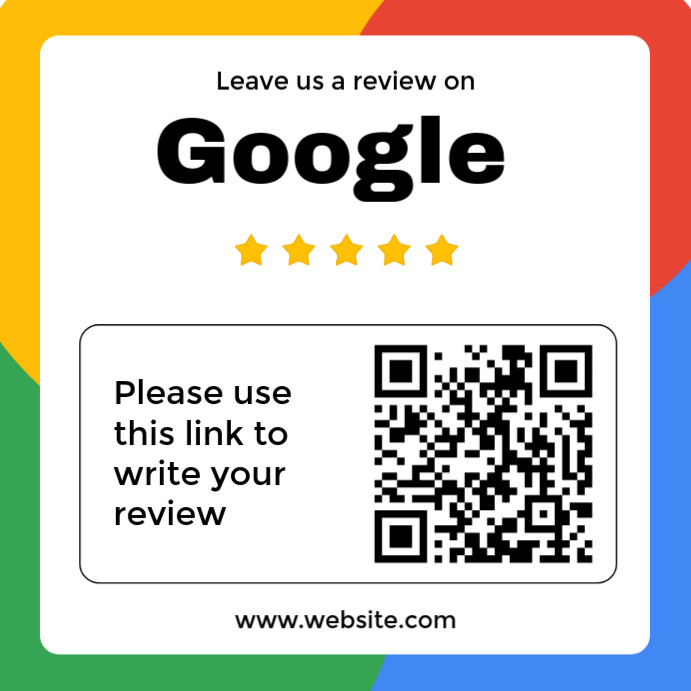 Google Review Request Square Template | PosterMyWall