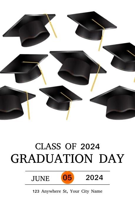 Plantilla de White Modern & Minimal Graduation Day Poster | PosterMyWall