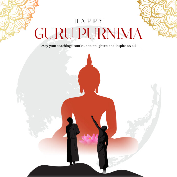 Plantilla de White Modern & Minimal Guru Purnima Ad Flyer Design ...