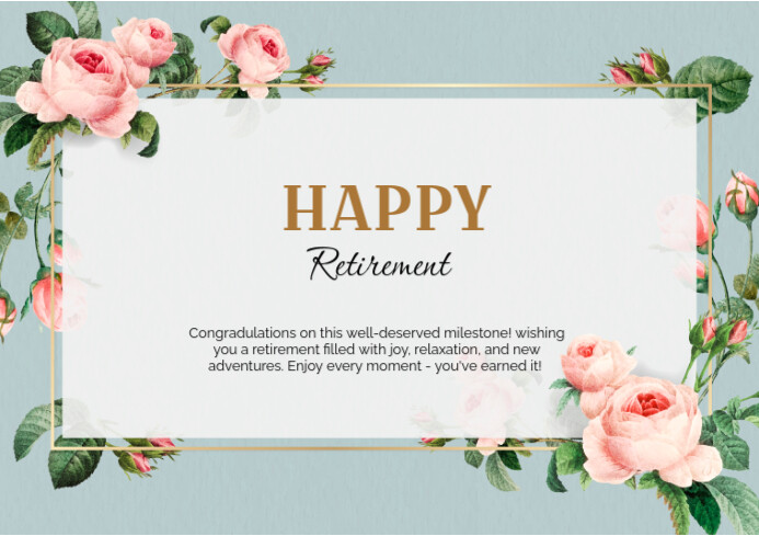 Copy of White Modern & Minimal Happy And Fulfilling Retirement A4 ...