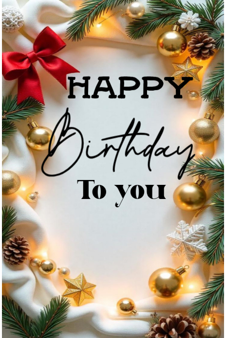 White Modern & Minimal Happy Birthday To You Poster Template Poster ...