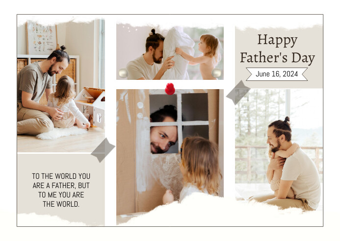 Copy of White Modern & Minimal Happy Father's Day Pos | PosterMyWall