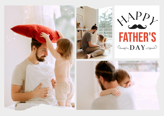 Copy of White Modern & Minimal Happy Father's Day Pos | PosterMyWall