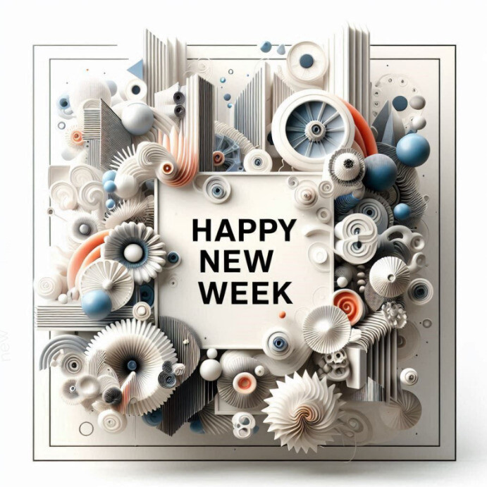 Copy of White Modern & Minimal Happy New Week Instagr | PosterMyWall