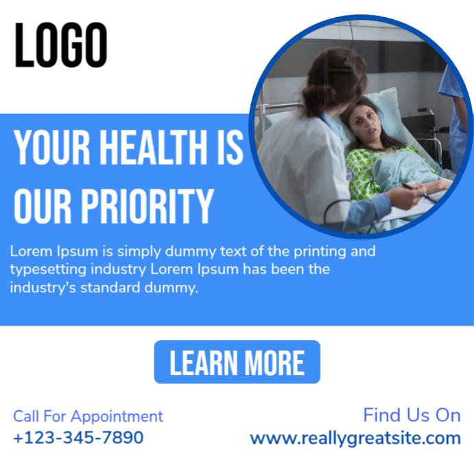 White Modern & Minimal Health Instagram Post Template | PosterMyWall