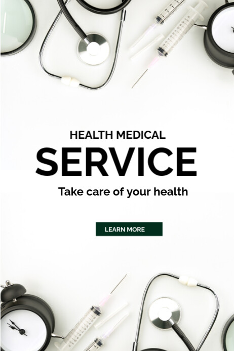 Copy of White Modern & Minimal Health Medical Service Poster | PosterMyWall