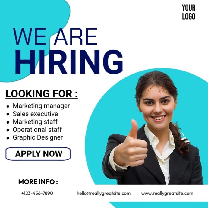 Copy of White Modern & Minimal Hiring Instagram Post | PosterMyWall