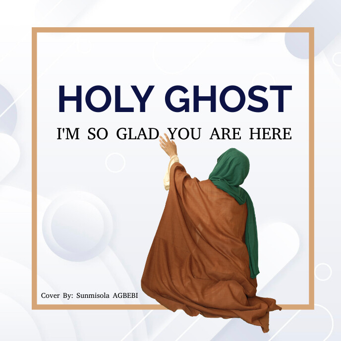 White Modern & Minimal Holy Ghost Worship Al Template | PosterMyWall