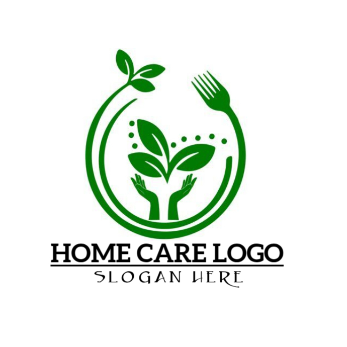 White Modern & Minimal Home Care Logo Logo Template | PosterMyWall