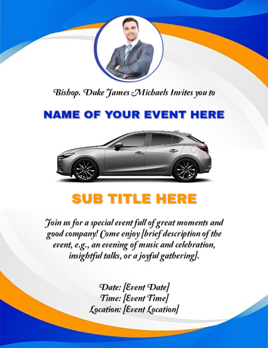 White Modern & Minimal Invitation Card Template Flyer (us Letter ...