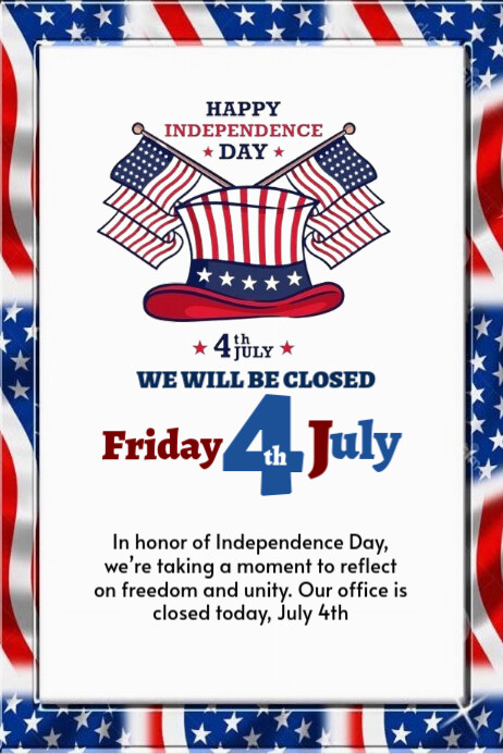 Copy of White Modern & Minimal July 4th Post Poster | PosterMyWall