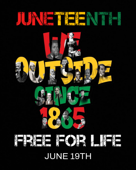 White Modern & Minimal Juneteenth Instagram Portrait Template ...