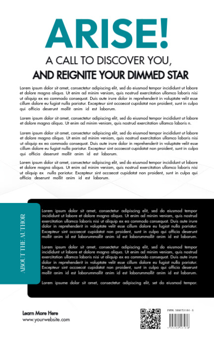 Copy of White Modern & Minimal Kindle Book Back Cover Kindle/book Covers | PosterMyWall