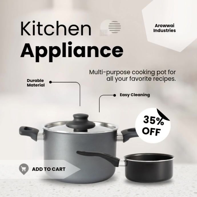 Copy of White Modern & Minimal Kitchen Appliance Product Pos Instagram ...