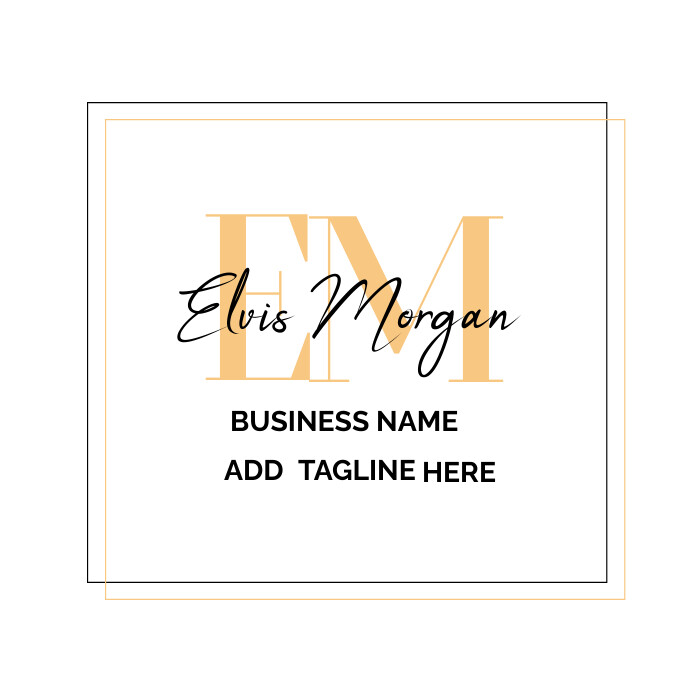 White Modern & Minimal Logo Design Template | PosterMyWall