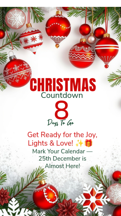 White Modern & Minimal Magical Christmas Countdown Begins Instagram ...