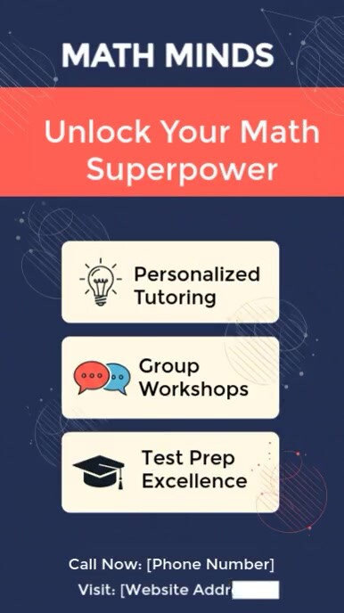 Modèle White Modern & Minimal Math Minds – Expert Tutoring For Skills ...