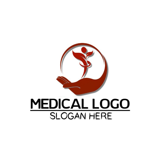 White Modern & Minimal Medical Logo Logo Template | PosterMyWall