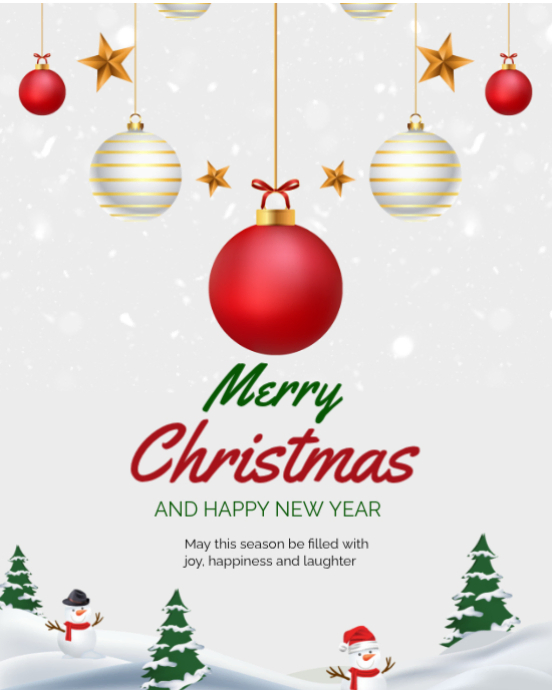 Copy of White Modern & Minimal Merry Christmas Cards 2025 Instagram ...