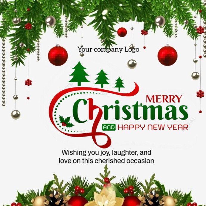 Copy of White Modern & Minimal Merry Christmas Instagram Post ...