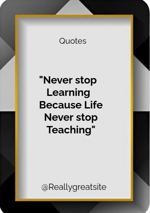 White Modern & Minimal Motivational Quotes A4 Template | PosterMyWall