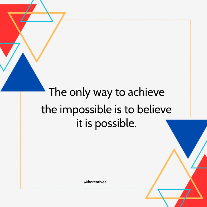 White Modern & Minimal Motivational Quotes In Template | PosterMyWall