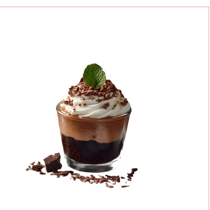 White Modern & Minimal National Chocolate Mousse Day Instagram Post ...