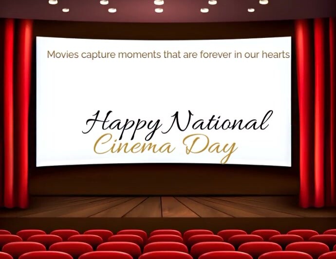 White Modern & Minimal National Cinema Day Flyer (us Letter) Template ...
