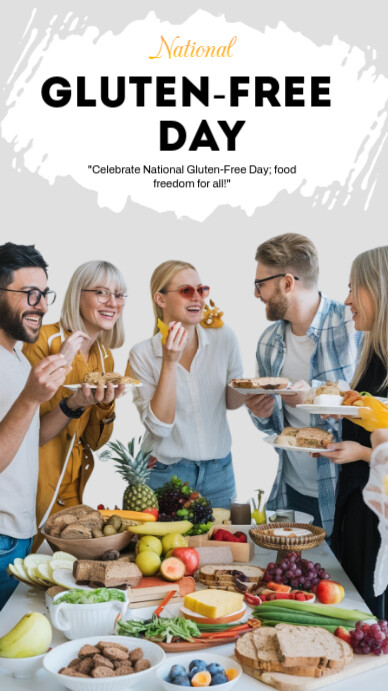 White Modern & Minimal National Gluten-free Day Instagram Story ...