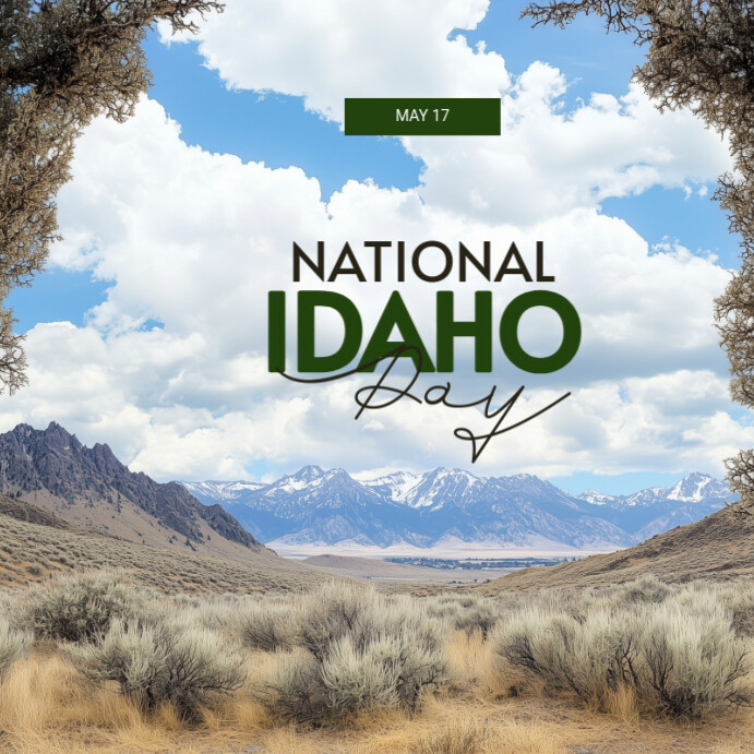 Copy of White Modern & Minimal National Idaho Day Instagram Post ...