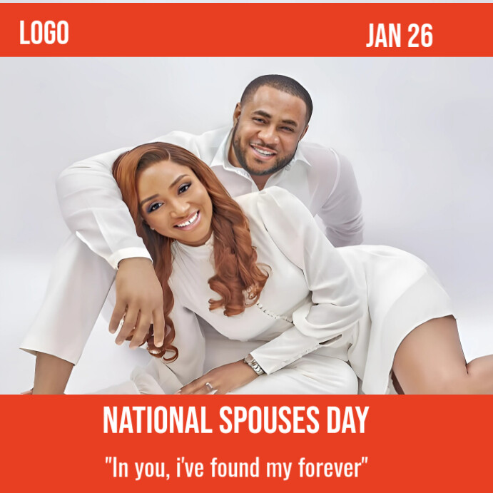 Copy of White Modern & Minimal National Spouses Day Design Instagram ...