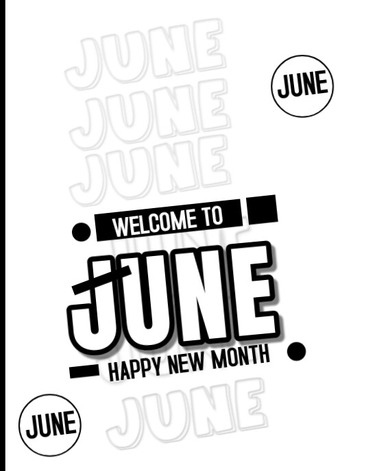 White Modern & Minimal New Month Instagram Portrait Template | PosterMyWall