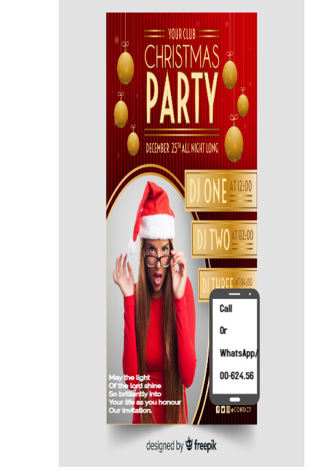 White Modern & Minimal Party Poster Template | PosterMyWall