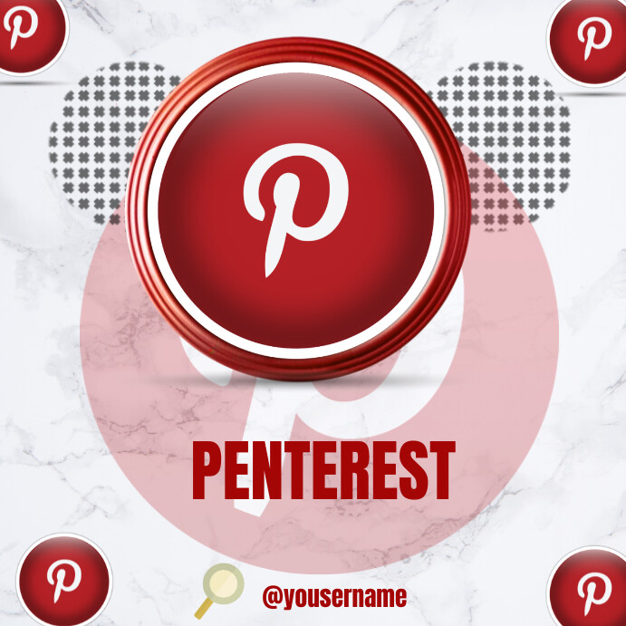 Copy of White Modern & Minimal Penterest Logo Instagr | PosterMyWall