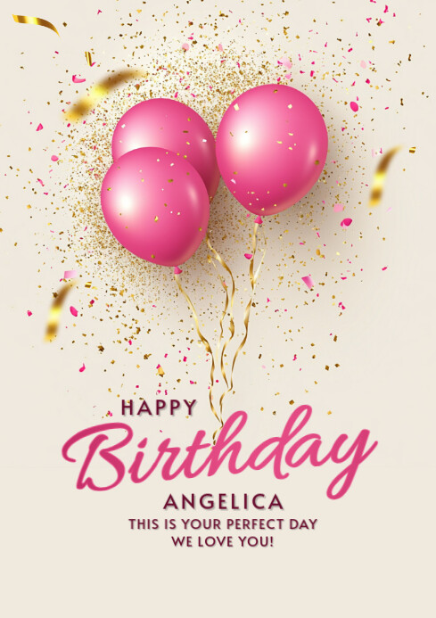 Copy of White Modern & Minimal Pink And A4 | PosterMyWall